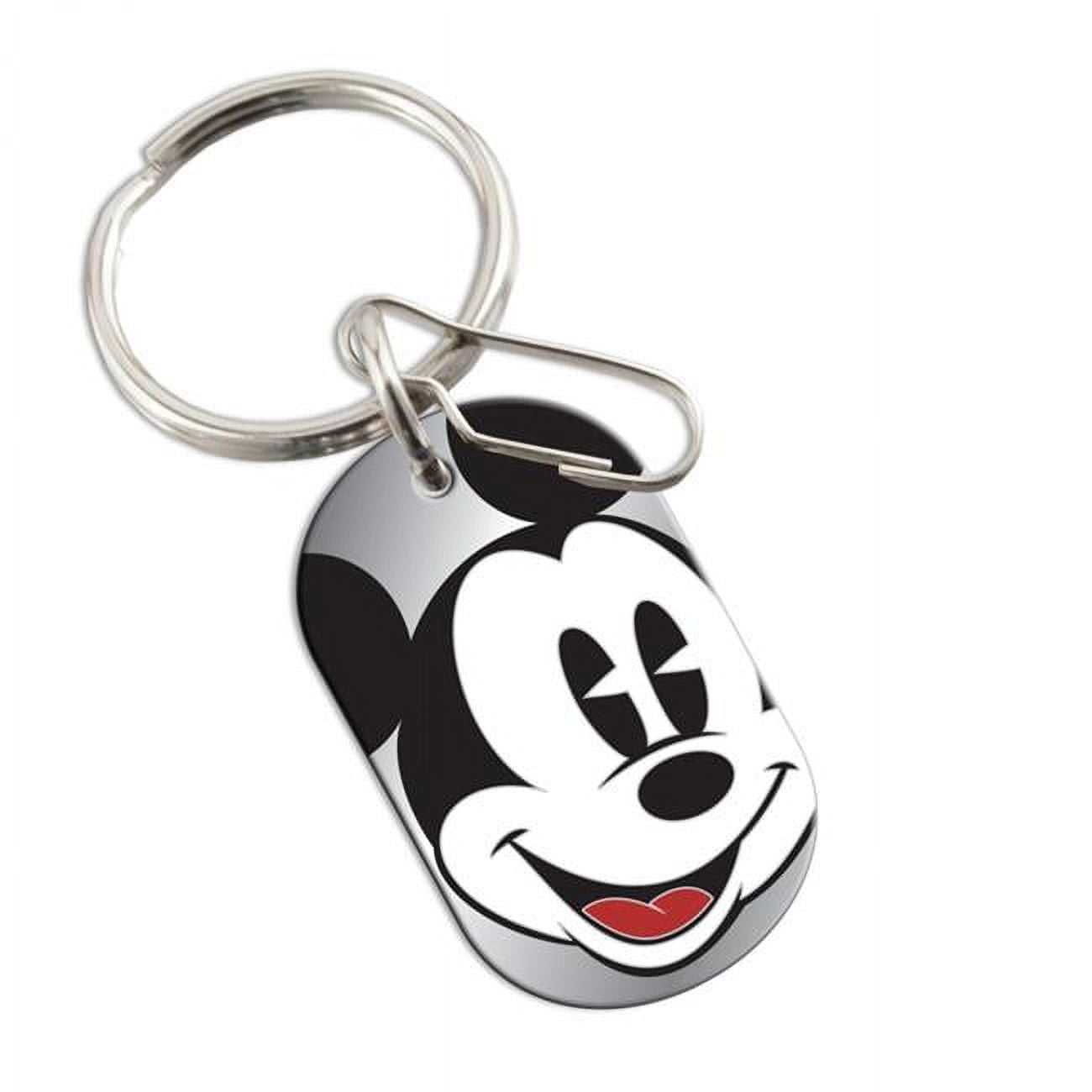 Disney Mickey Mouse Expression Dog Tag Enamel Keychain - Walmart.com