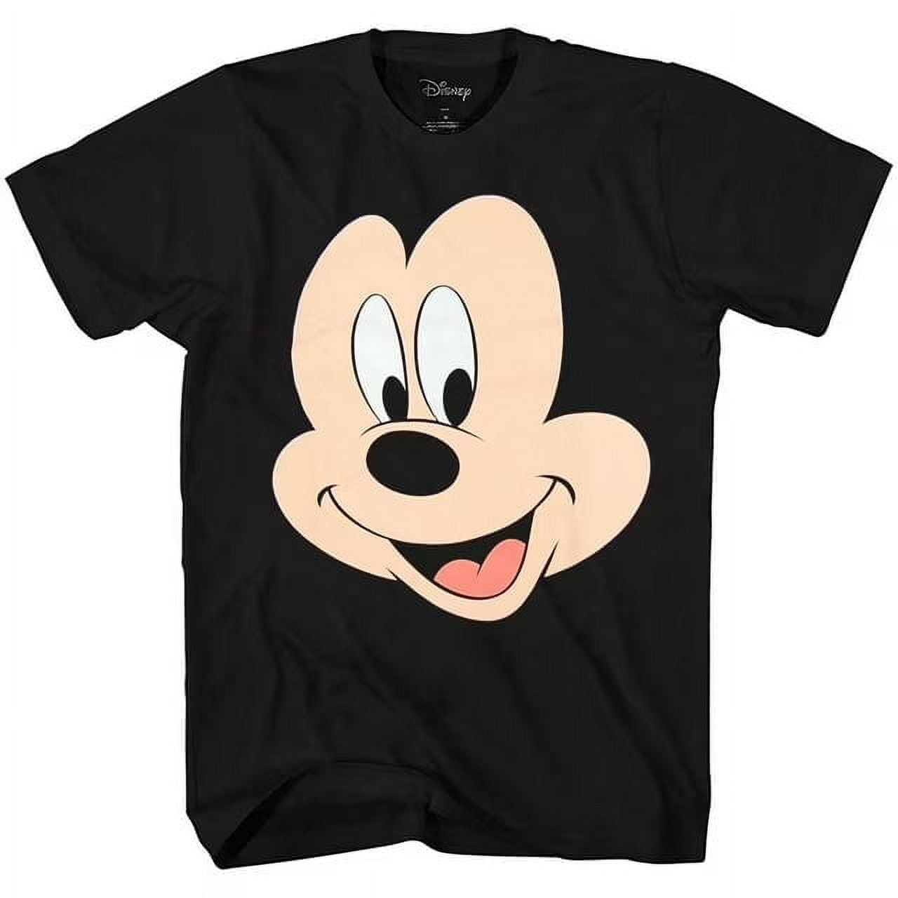 Disney Mickey Mouse Face Big Smile T-Shirt - Walmart.com