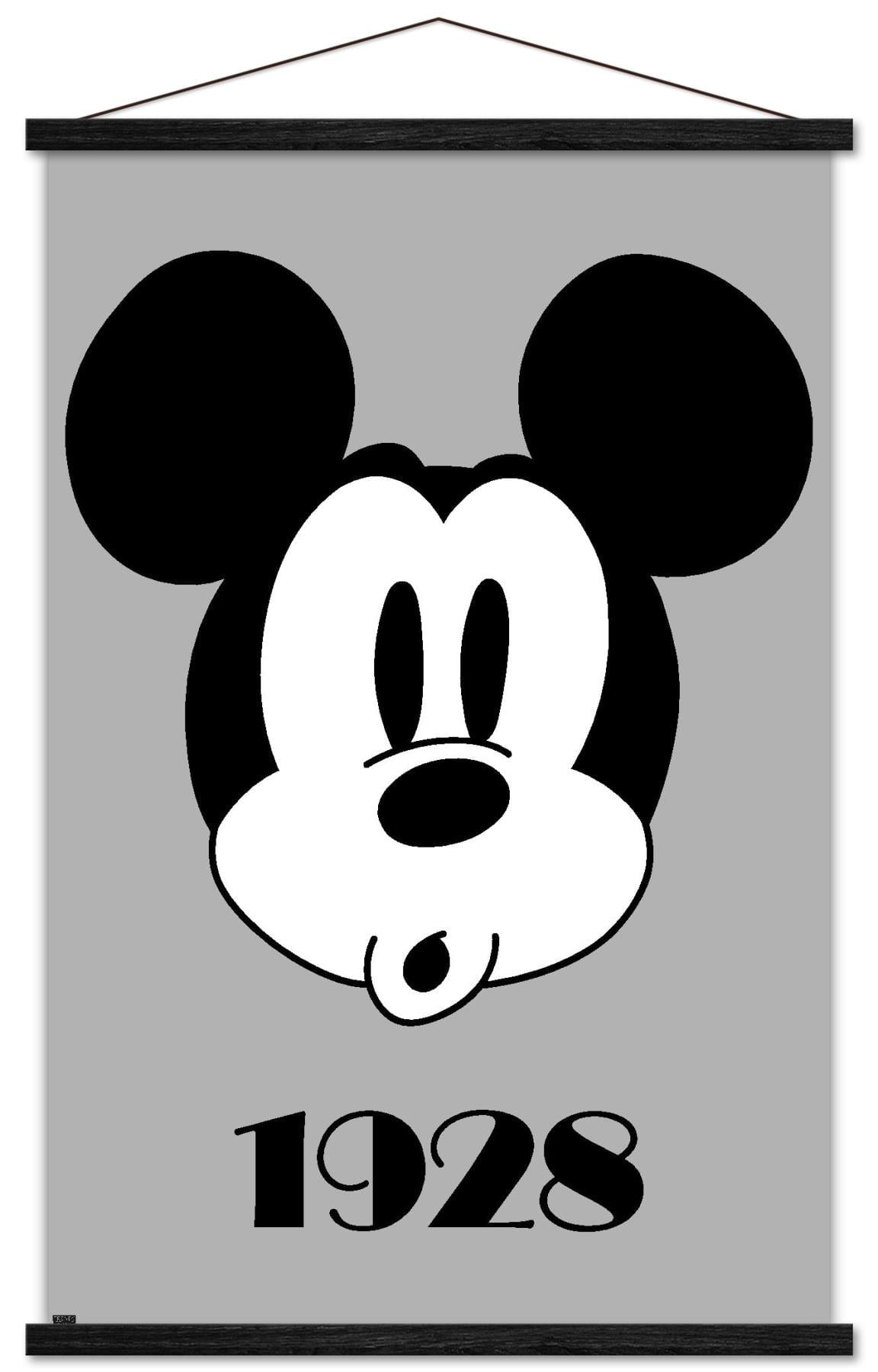 Disney Mickey Mouse - Face Wall Poster with Magnetic Frame, 22.375" x ...