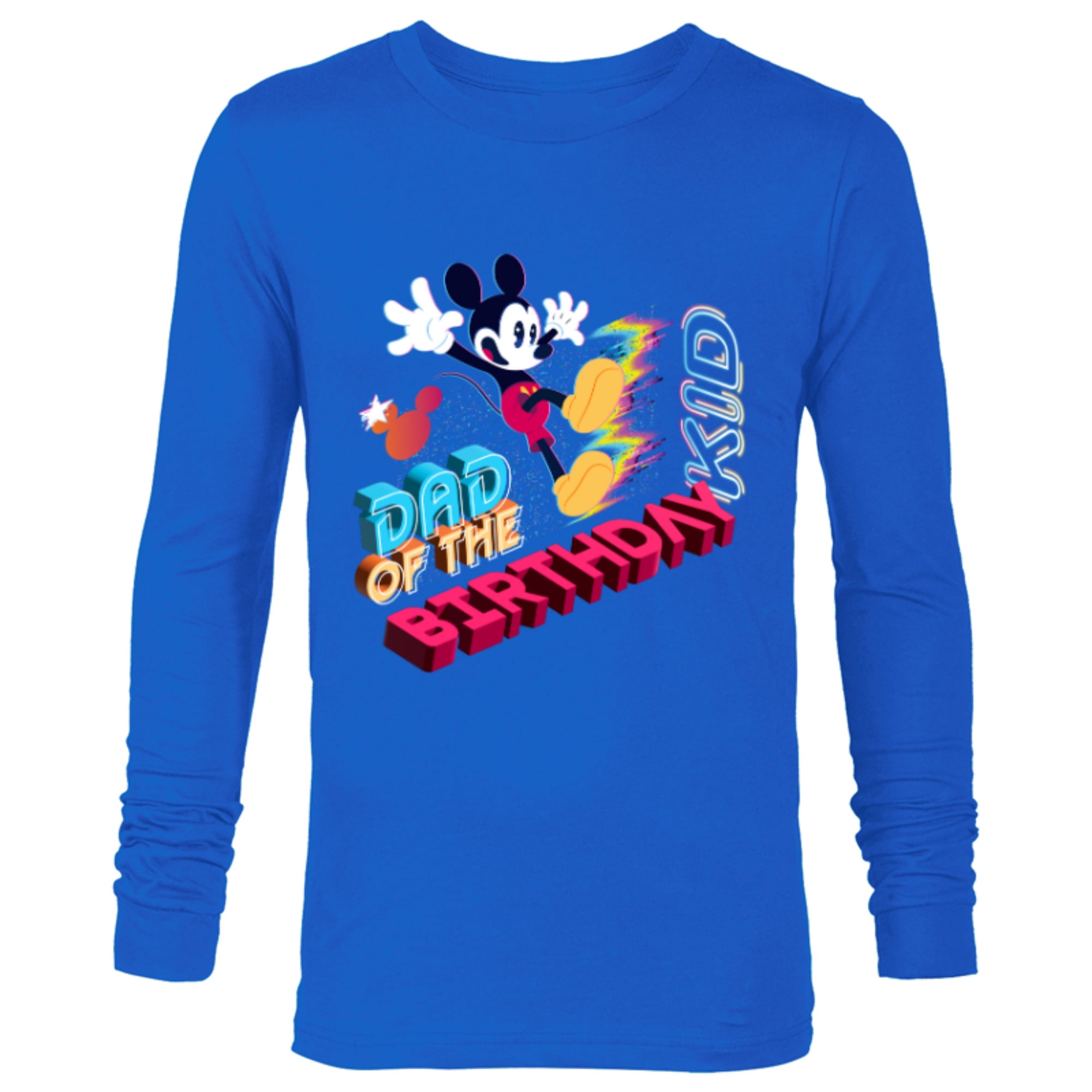 Disney Mickey Mouse Family Star Dad of the Birthday Kid - Long Sleeve T ...
