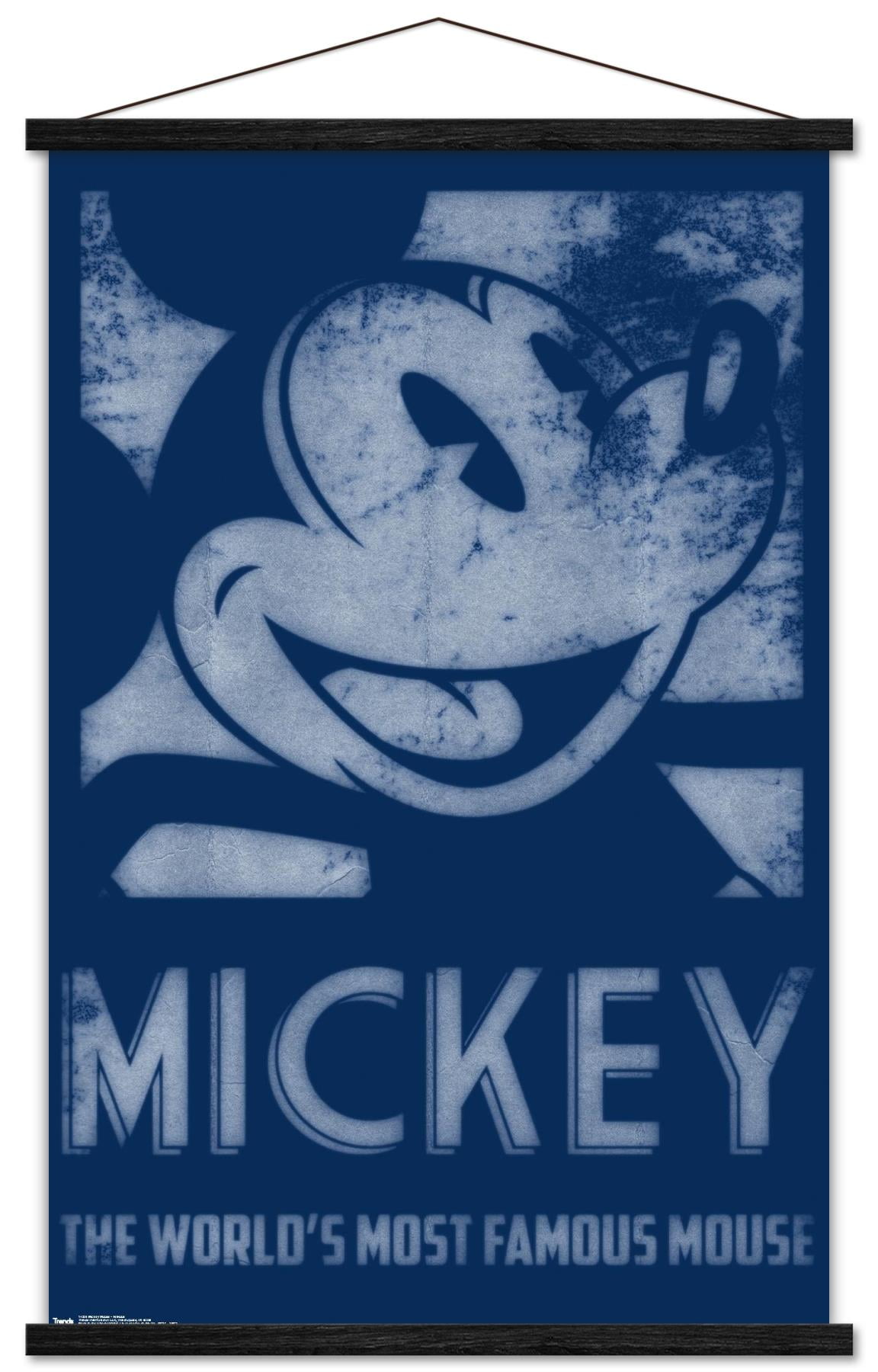 Disney Mickey Mouse - Famous Wall Poster with Wooden Magnetic Frame, 22 ...