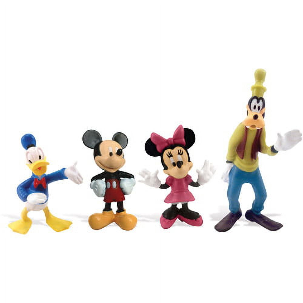 Disney Mickey Mouse Figurines 4 Pack - Walmart.com