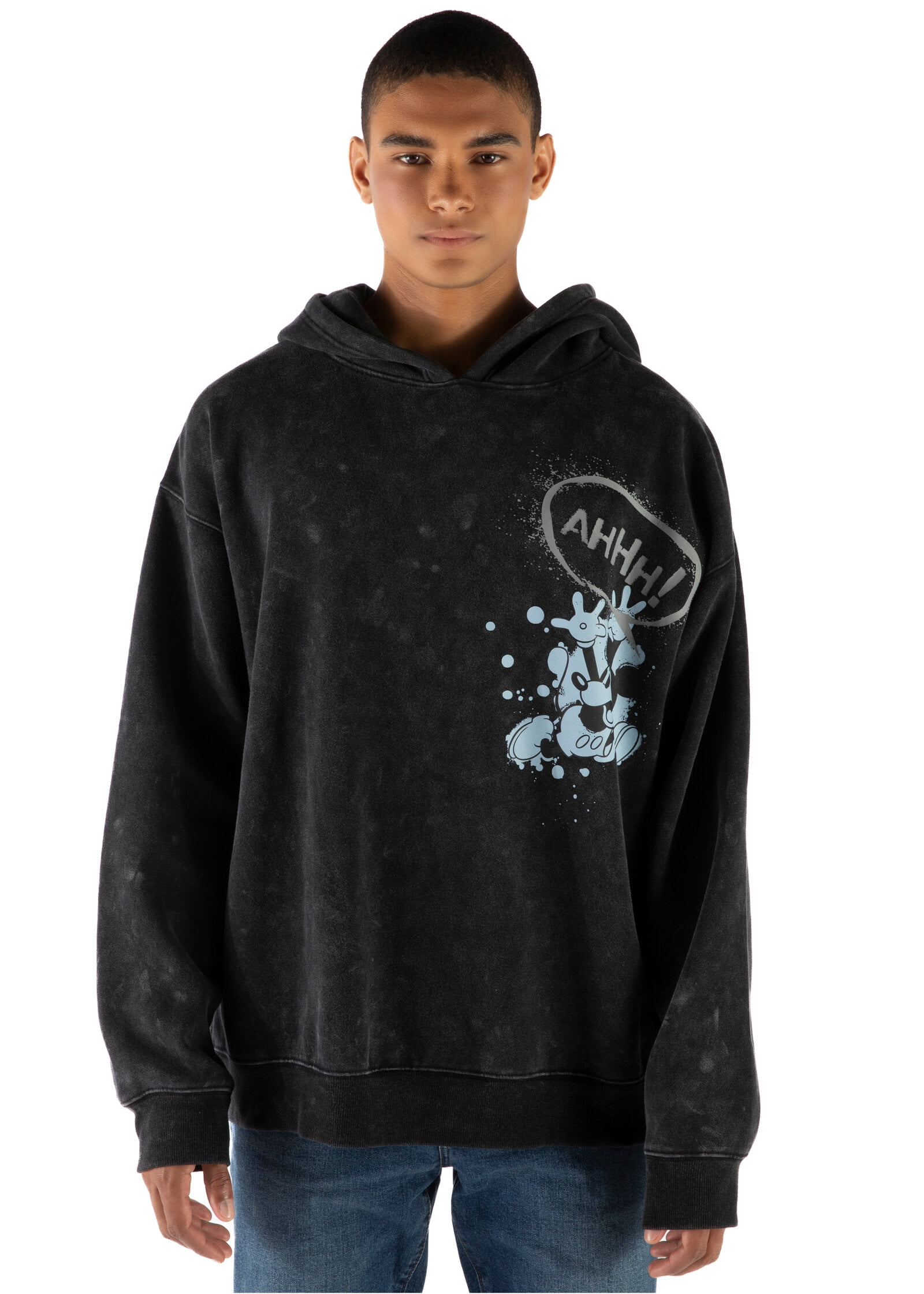 Disney Mickey Mouse Fleece Pullover Hoodie Adult - Walmart.com
