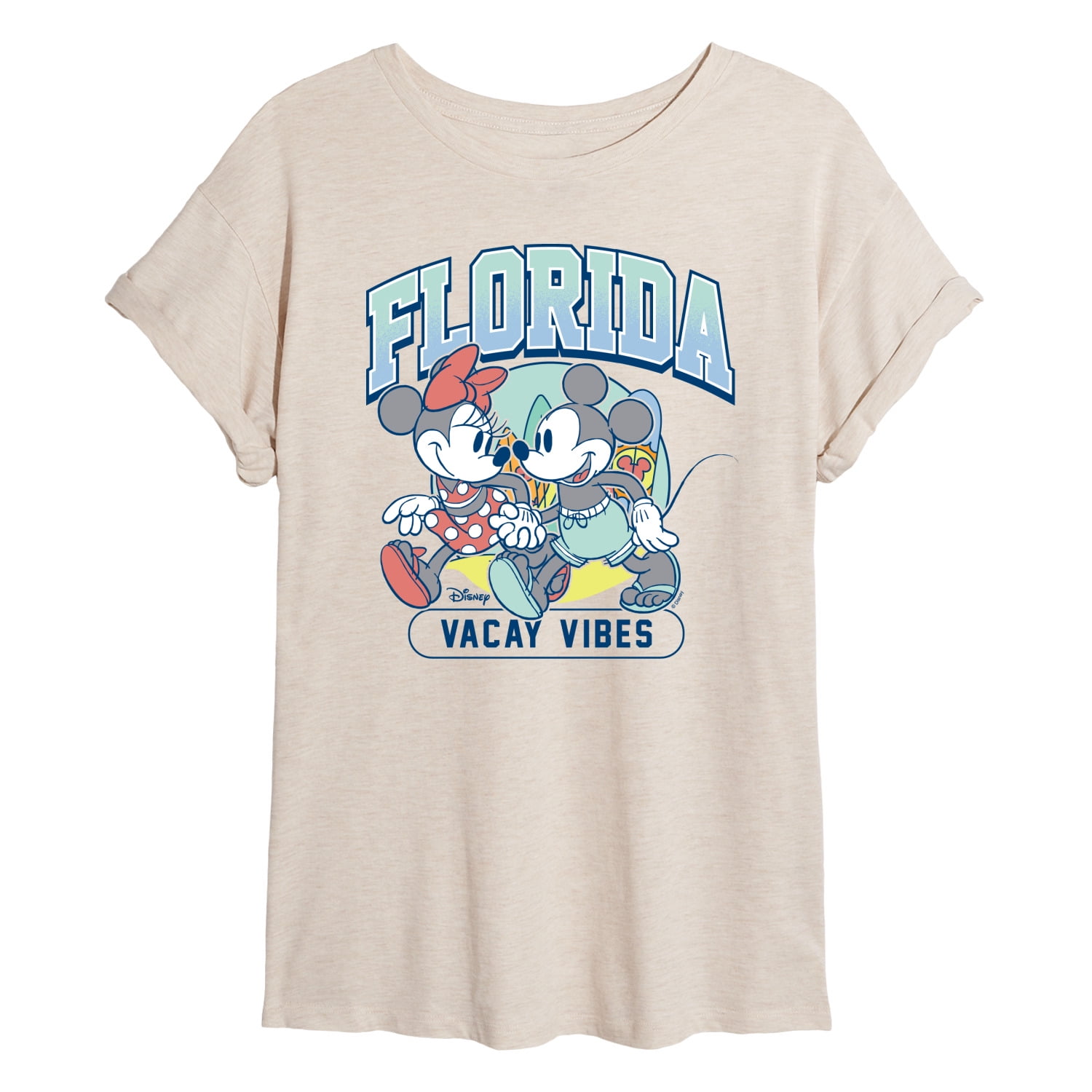 Disney - Mickey Mouse Florida - Womens Oversized Graphic T-Shirt ...