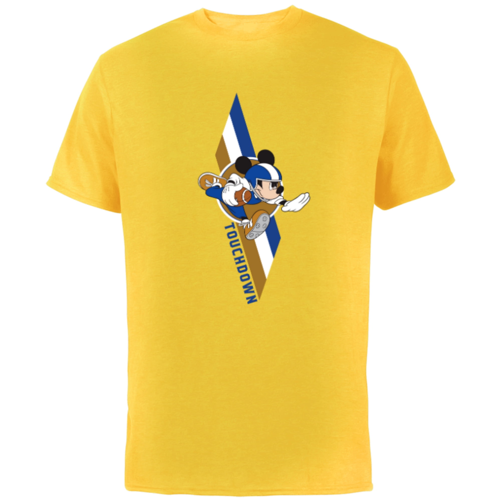 Disney Mickey Mouse Football Touchdown Sports - Short Sleeve Cotton T ...
