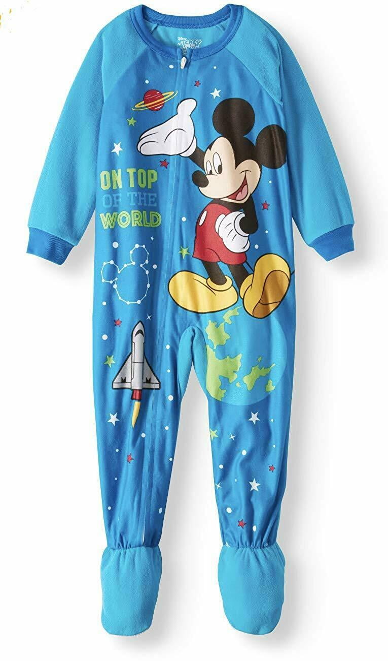 Disney Mickey Mouse Footed Sleeper Blanket Pajama Boy Size 5T - Walmart.com