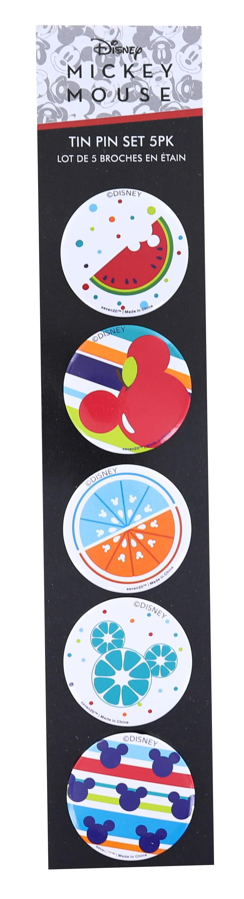 Disney Mickey Mouse Fruit 5 Piece Tin Pin Set - Walmart.com