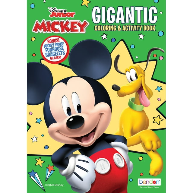 Disney Mickey Mouse Fun House 224 Page Gigantic Coloring Book ...