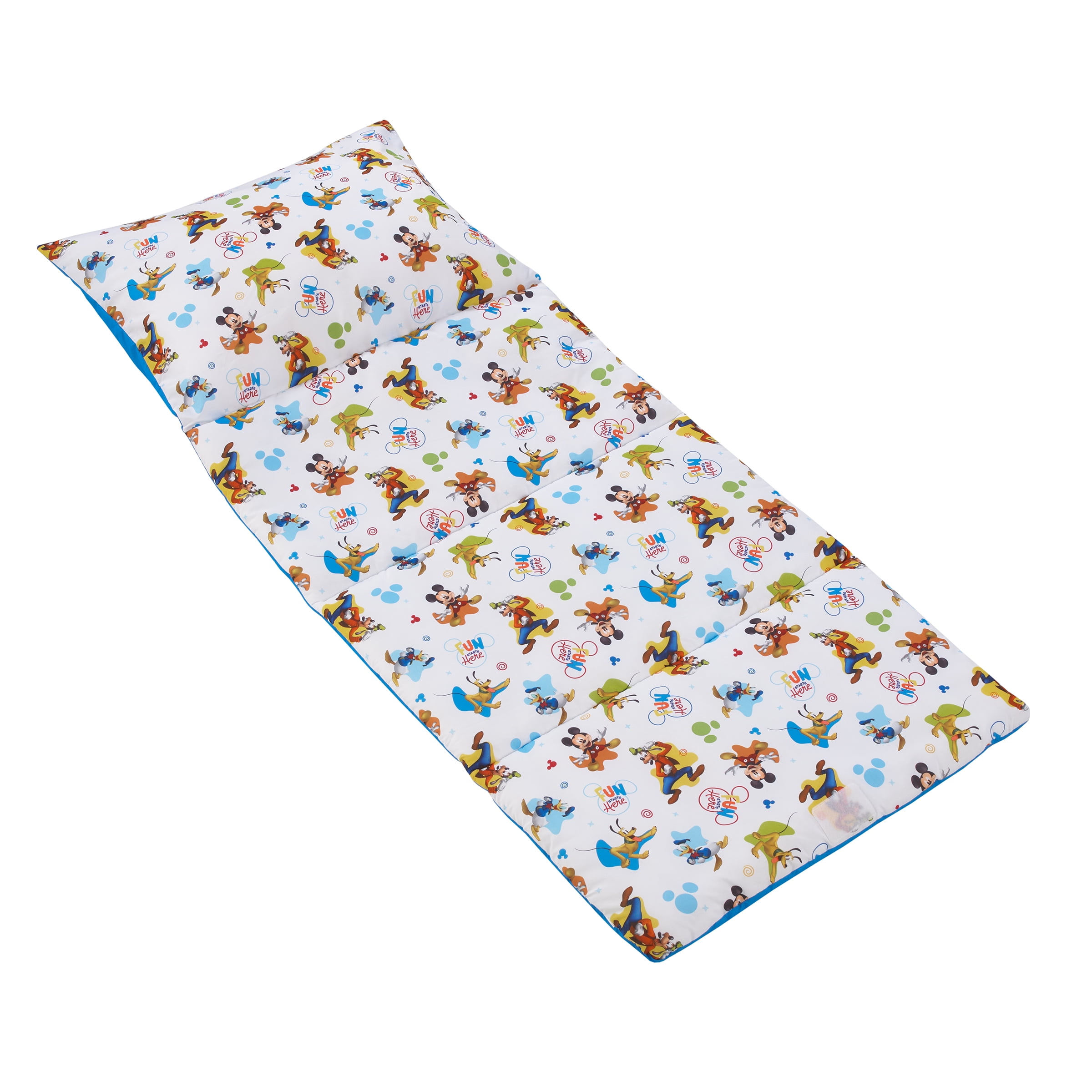 Disney Mickey Mouse Fun Starts Here Deluxe Easy Fold Toddler Nap Mat ...