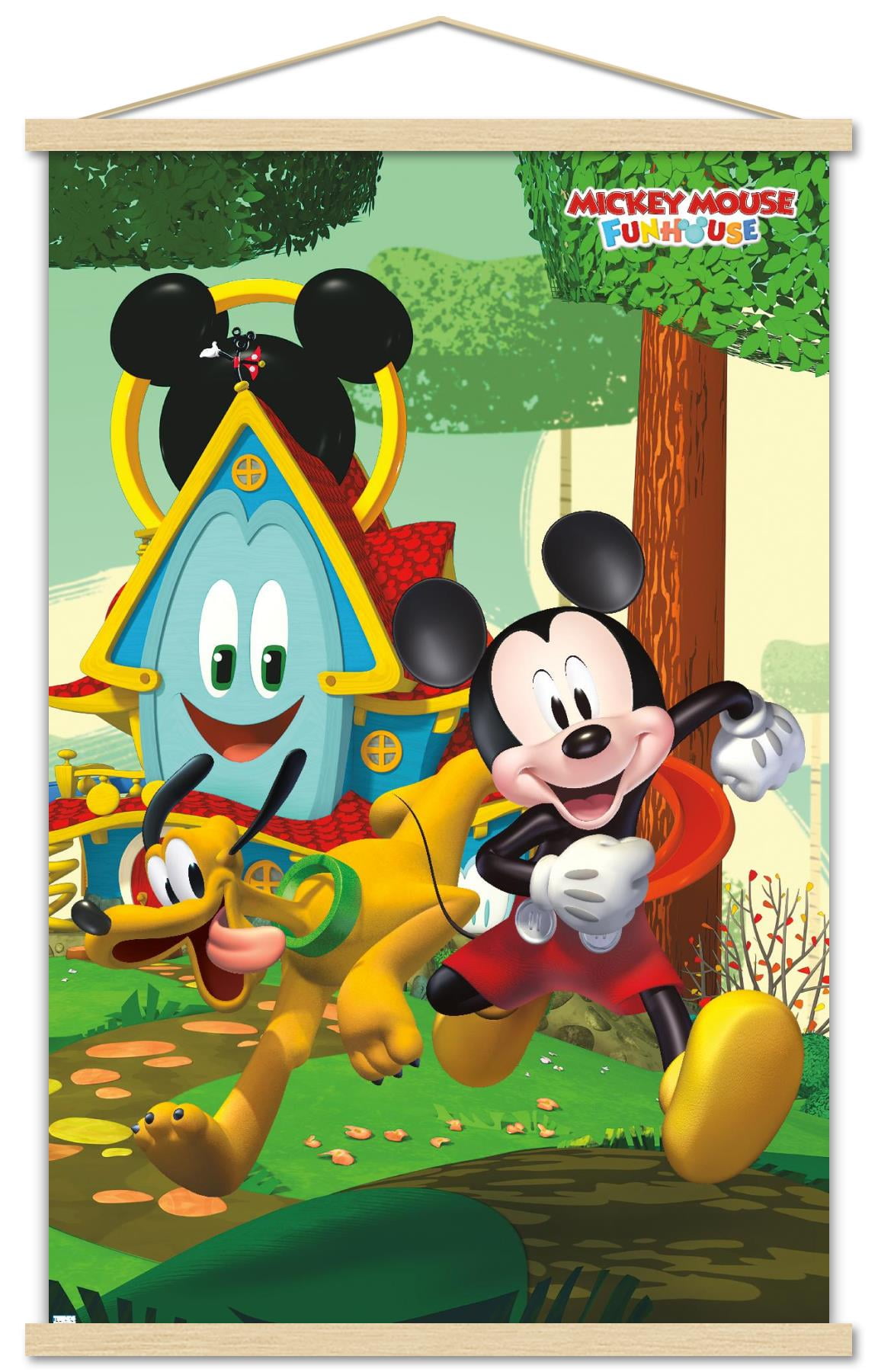 Disney Mickey Mouse Funhouse - Teaser Wall Poster with Wooden Magnetic ...
