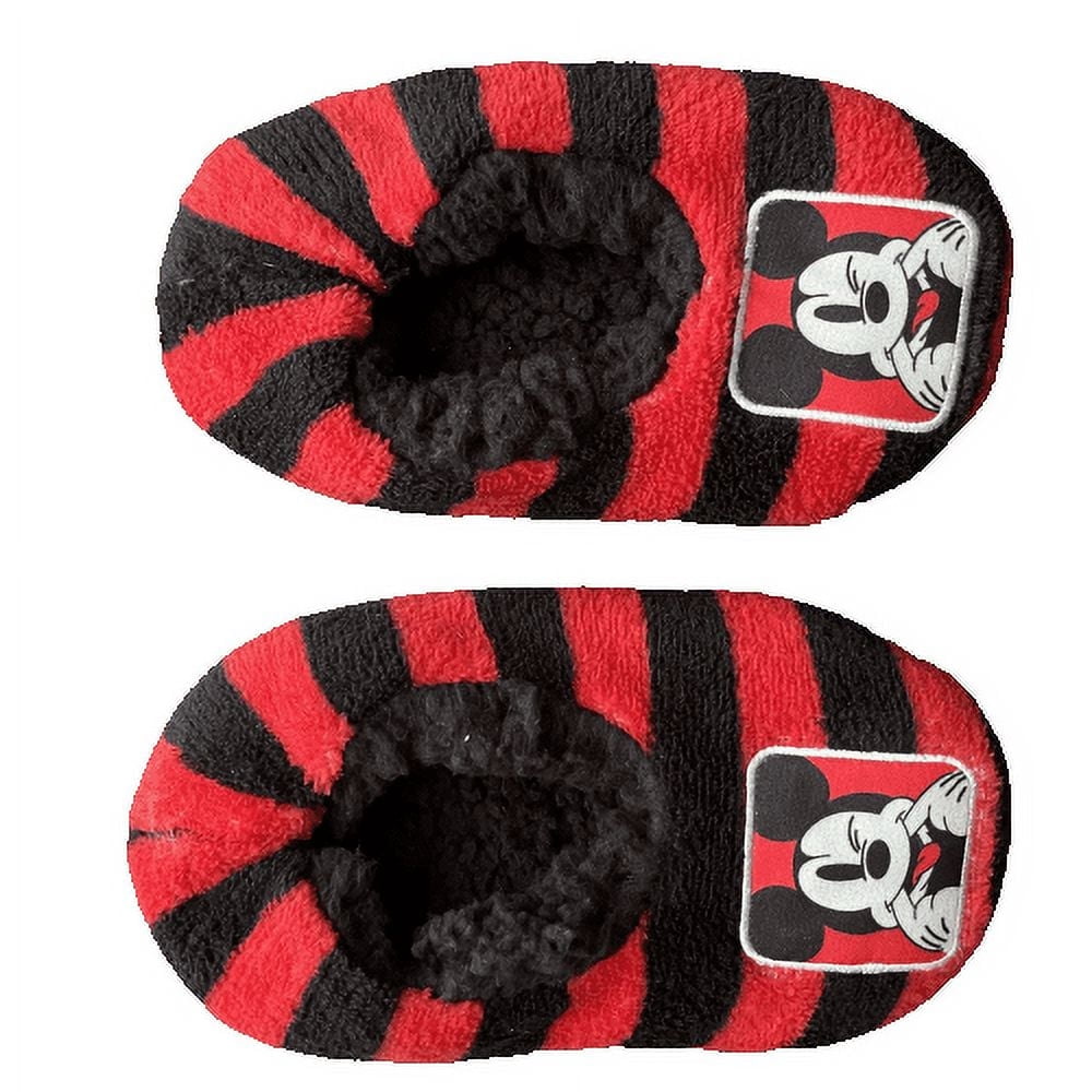Disney Mickey Mouse Fuzzy Babba Slipper Socks - Black/Red size M/L ...