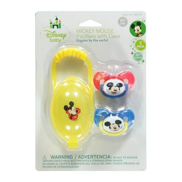 Disney 4-Pack Baby Girls' Minnie Mouse Pacifier & Clip Holder Set ...