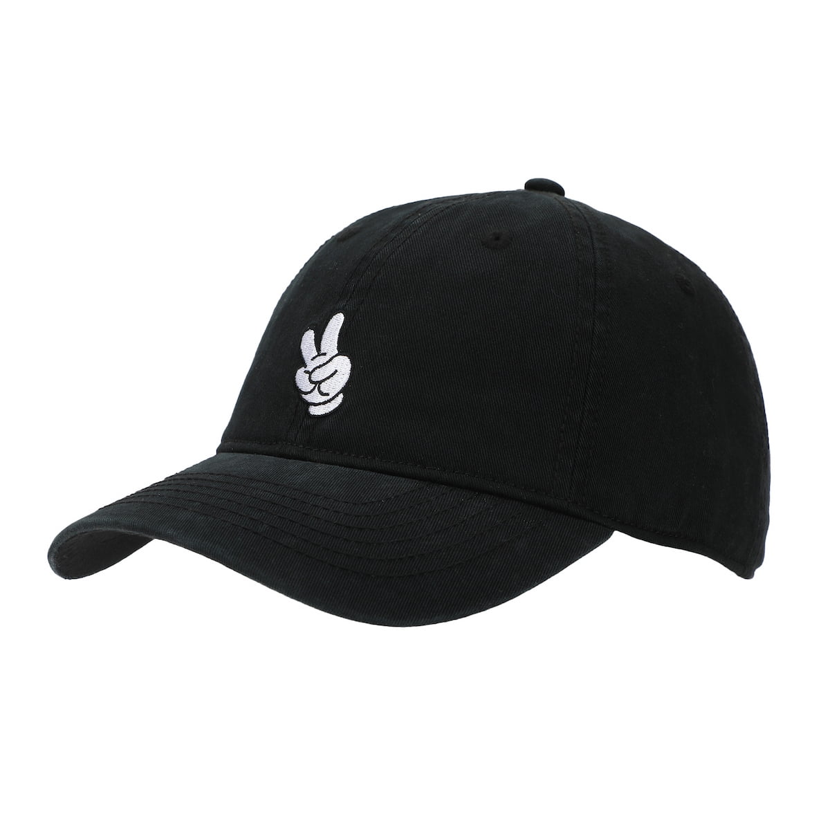 Disney Mickey Mouse Glove Black Unstructured Baseball Cap - Walmart.com