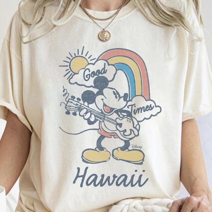 Disney Mickey Mouse Good Times Hawaii T-Shirt, Mickey and Friends ...