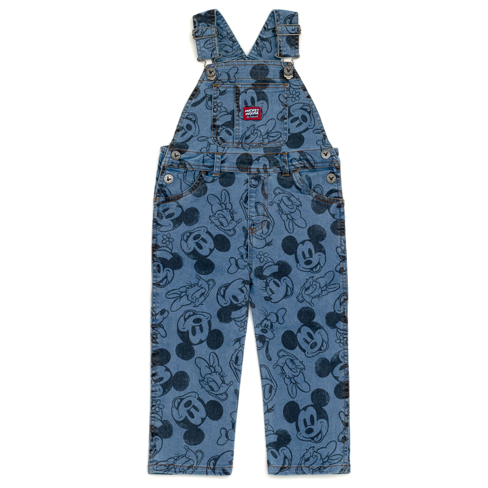 Disney Mickey Mouse Goofy Donald Duck Little Boys Bib Overalls Infant ...