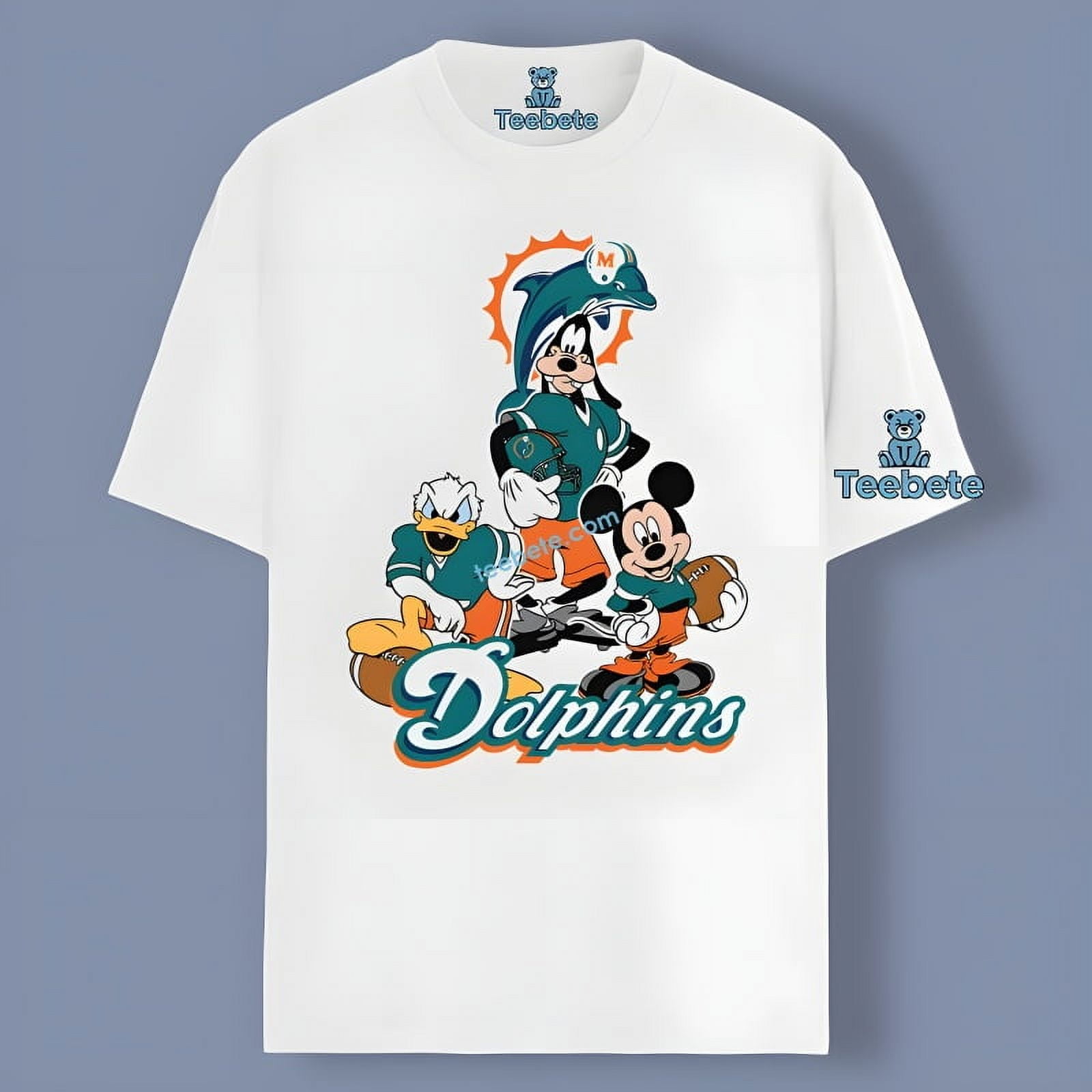 Disney Mickey Mouse Goofy Donald Miami Dolphins Players Shirt - Walmart.com