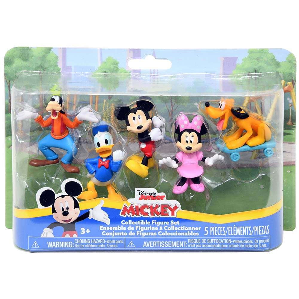 Disney Mickey Mouse Goofy, Donald, Mickey, Minnie & Pluto Mini Figure 5 ...