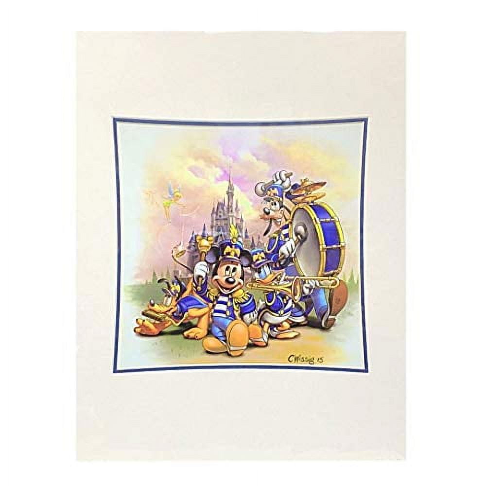 Disney Mickey Mouse, Goofy, Pluto, Donald "Mickey Bandleader" Print ...
