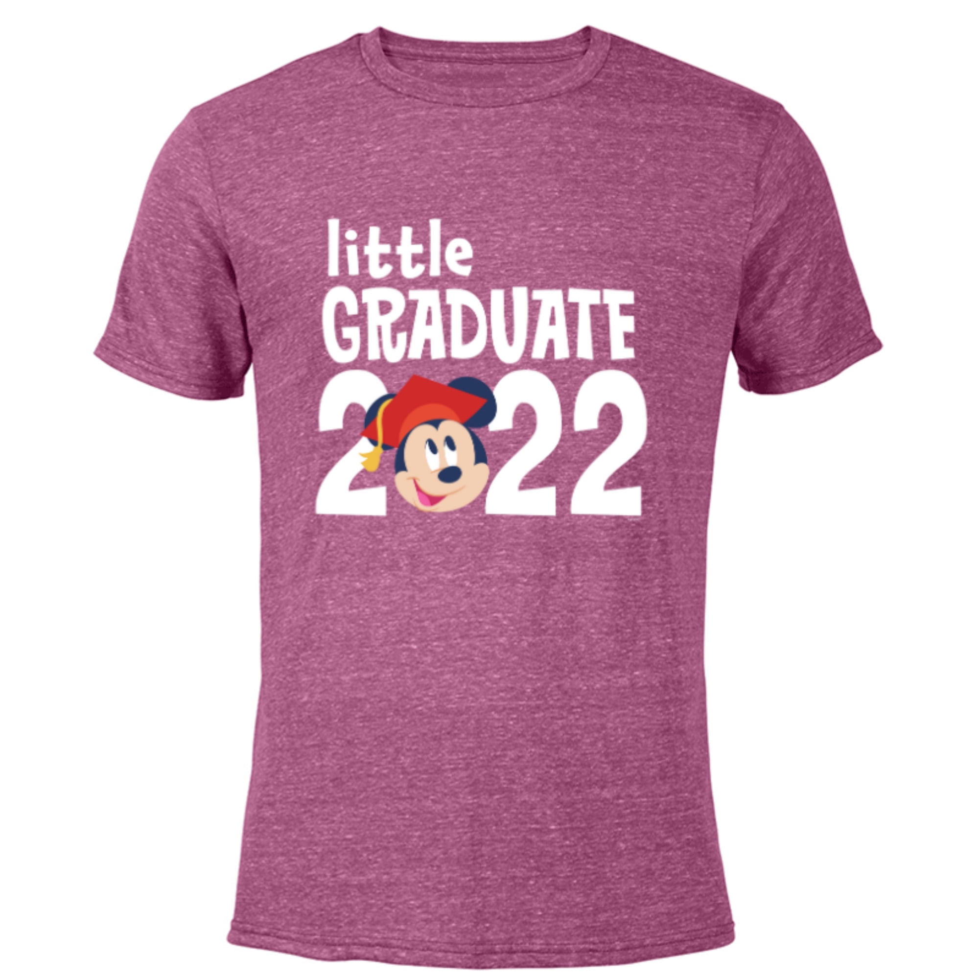 Disney Mickey Mouse Grad Little Graduate 2022 - Short Sleeve Blended T-Shirt for Adults ...