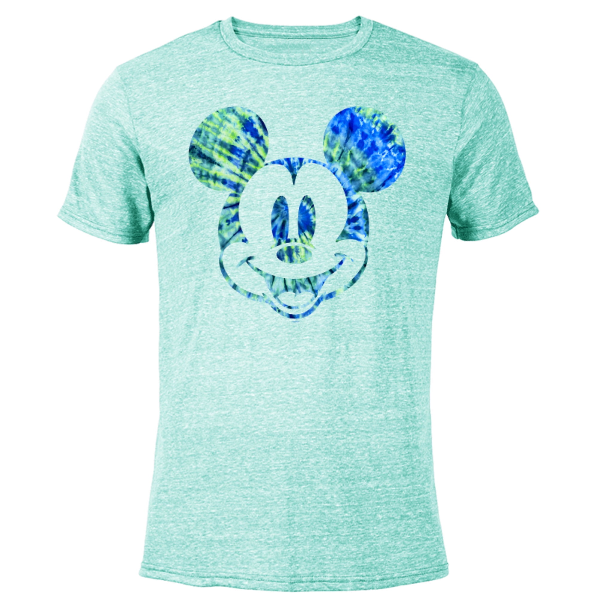 Disney Mickey Mouse Green Tie Dye - Short Sleeve Blended T-Shirt for ...