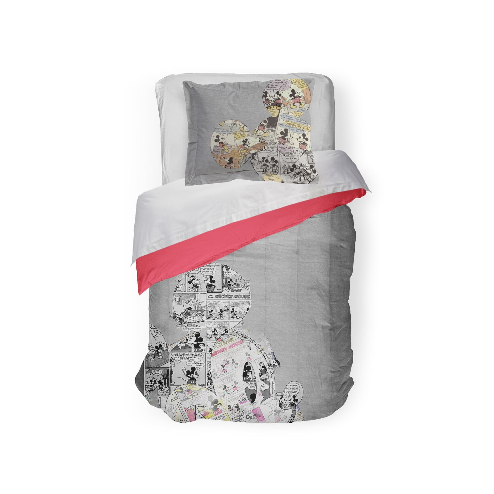 Disney Mickey Mouse Bedding Set - Oh Gosh Full Comforter and Sham, 100% ...