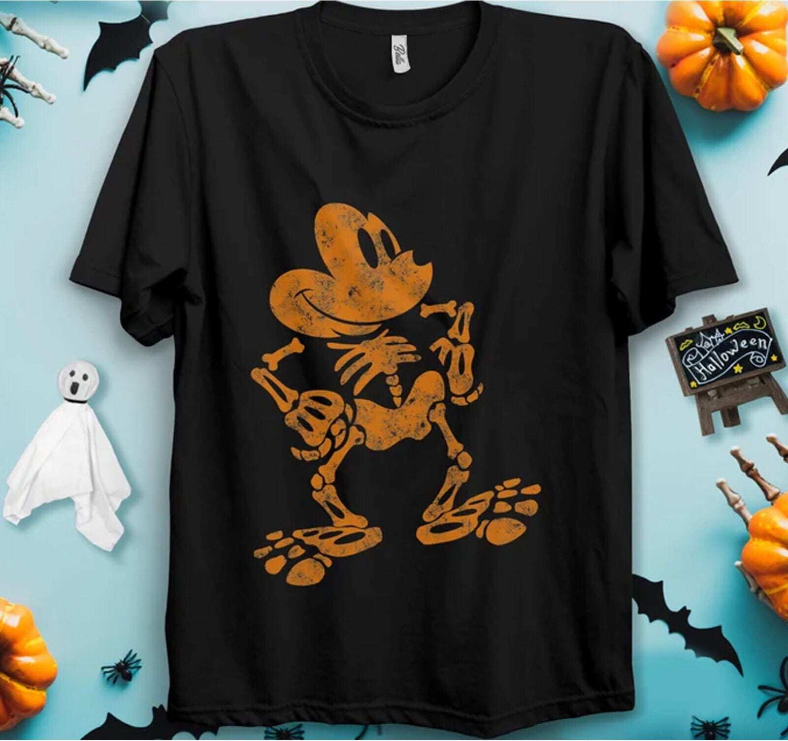 Disney Mickey Mouse Halloween Skeleton Mickey & Friends Unisex Shirt ...