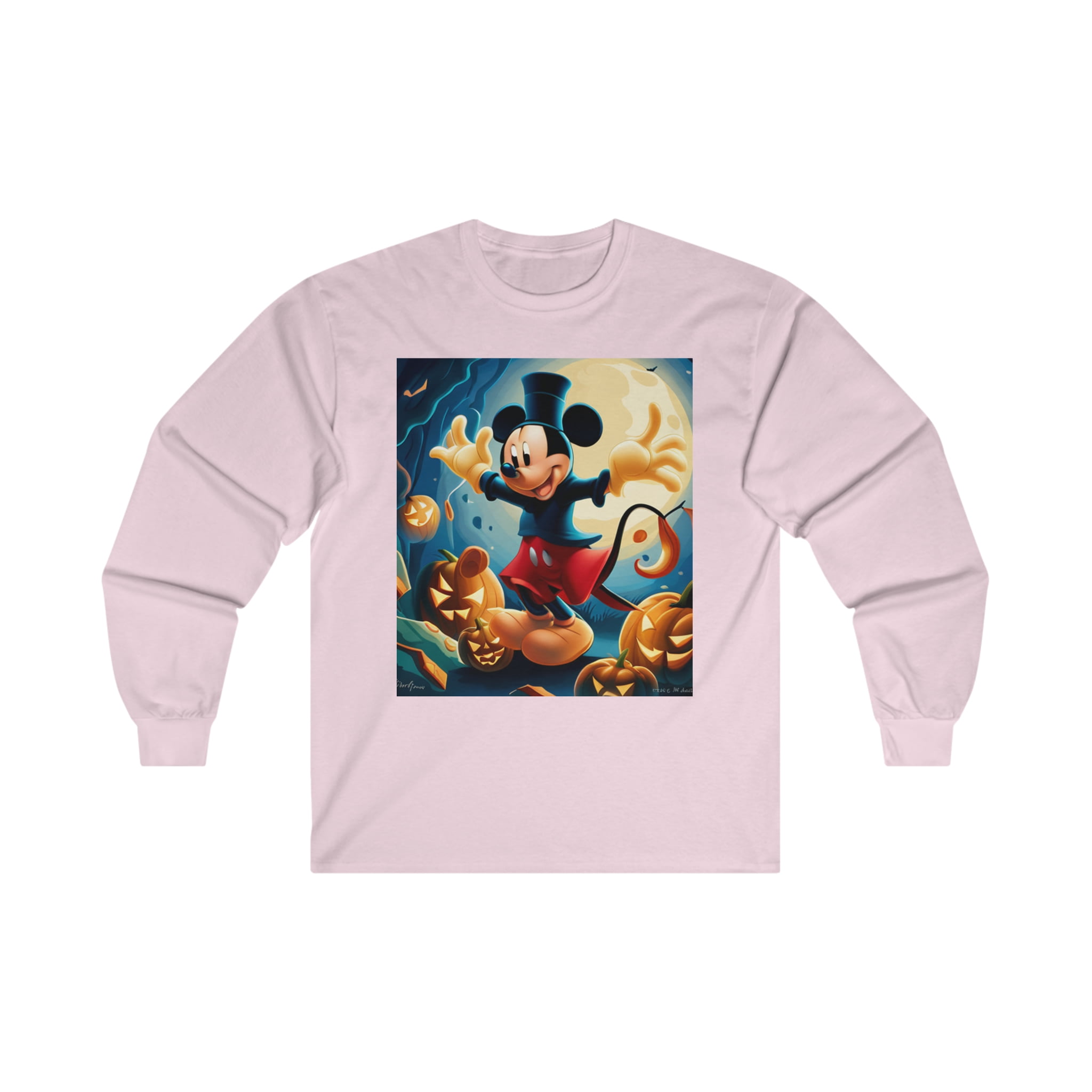 Disney Mickey Mouse Halloween Ultra Cotton Long Sleeve Tee - Walmart.com