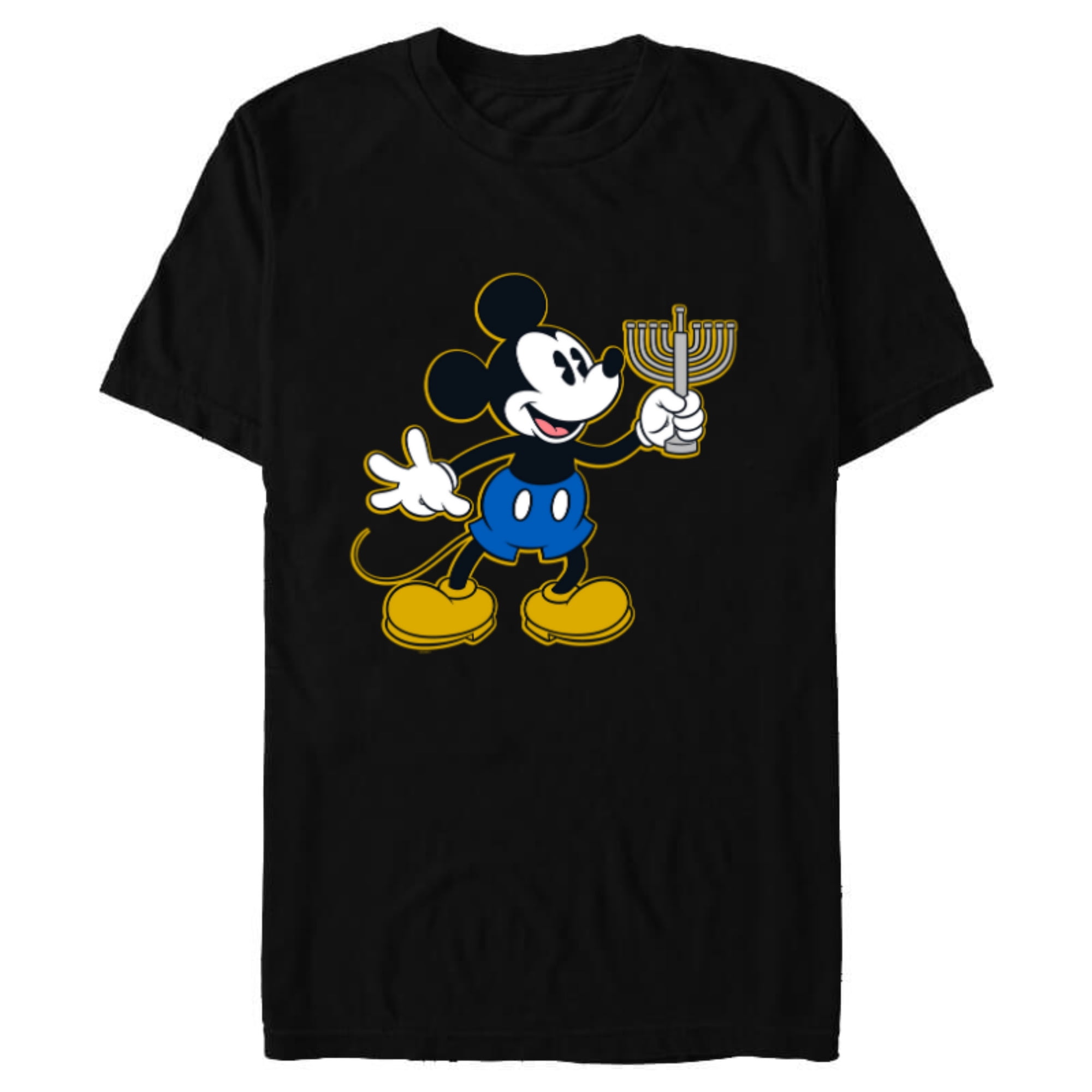 Disney Mickey Mouse Hanukkah Menorah Happy Holidays - Short Sleeve ...