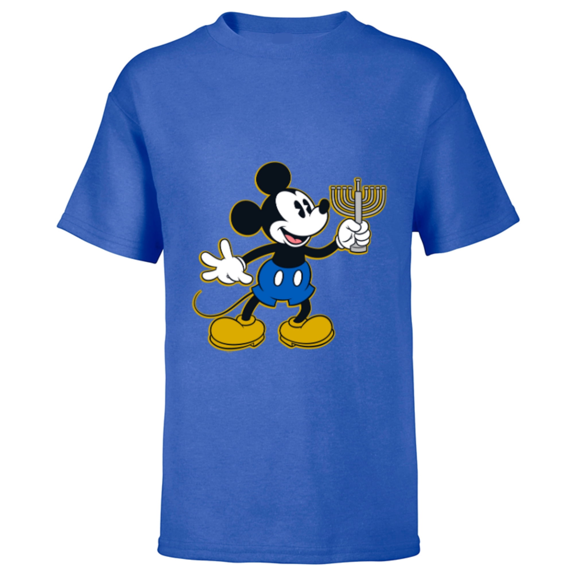 Disney Mickey Mouse Hanukkah Menorah Happy Holidays - Short Sleeve T ...