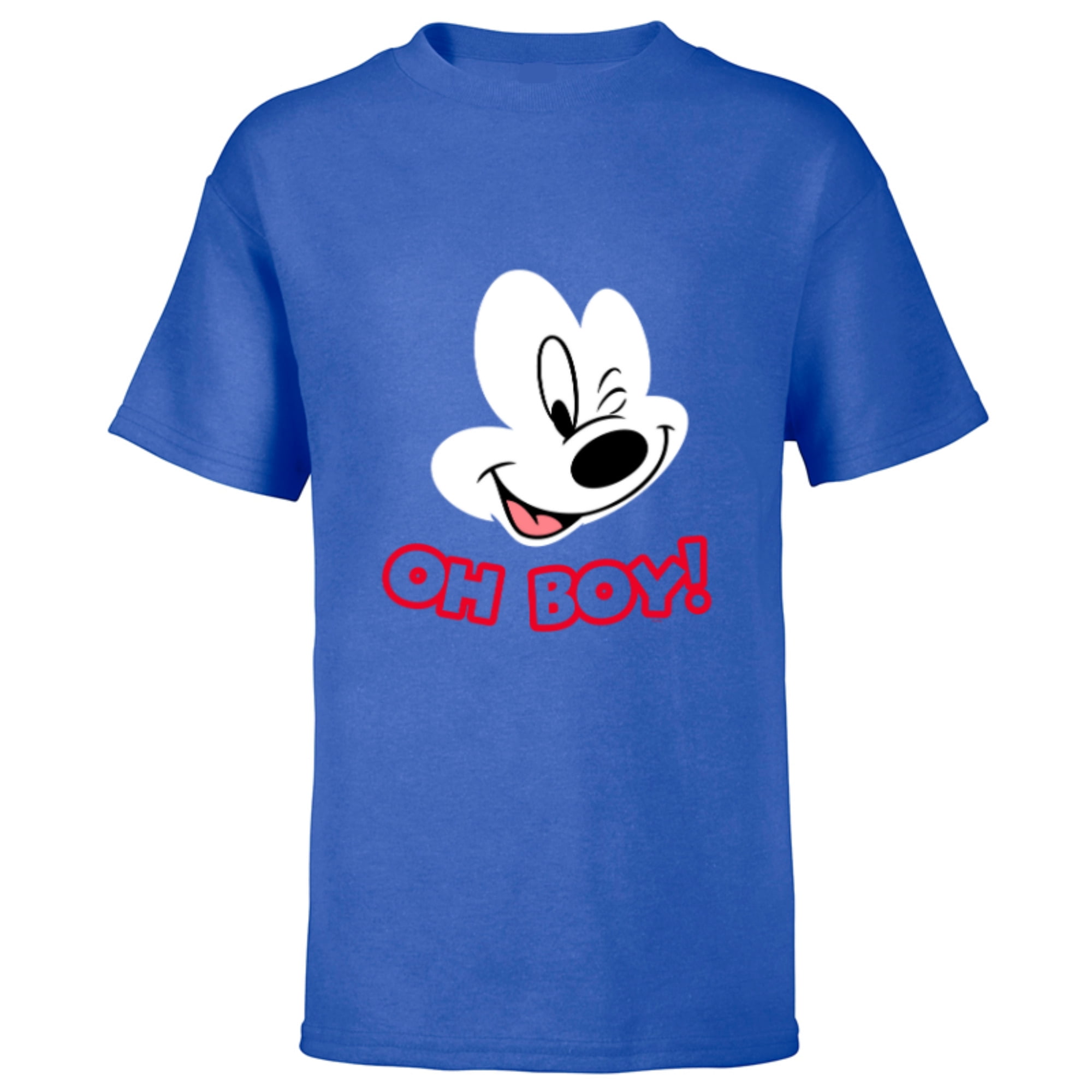 Disney Mickey Mouse Happy Face Winking Oh Boy - Short Sleeve T-Shirt ...