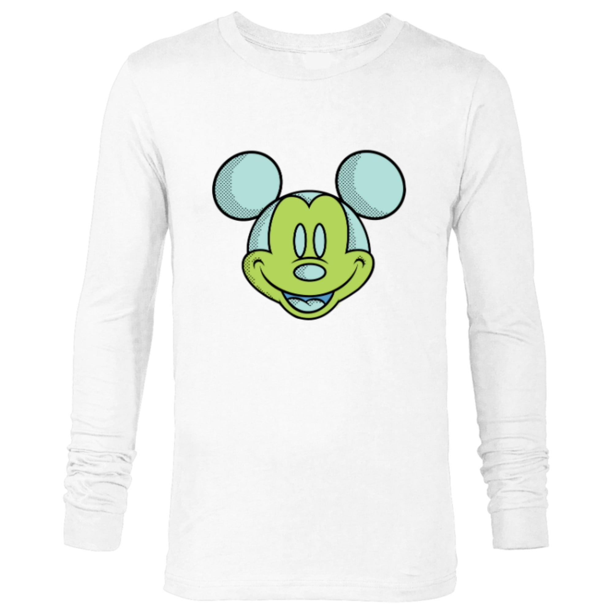 Disney Mickey Mouse Happy Smiling Face Retro Pop Art - Long Sleeve T ...