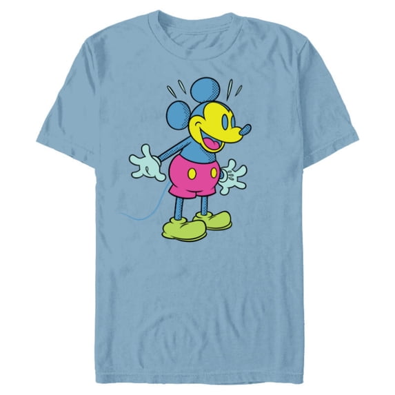 Disney Mickey Mouse Happy Surprise Retro Pop Art - Short Sleeve Blended ...