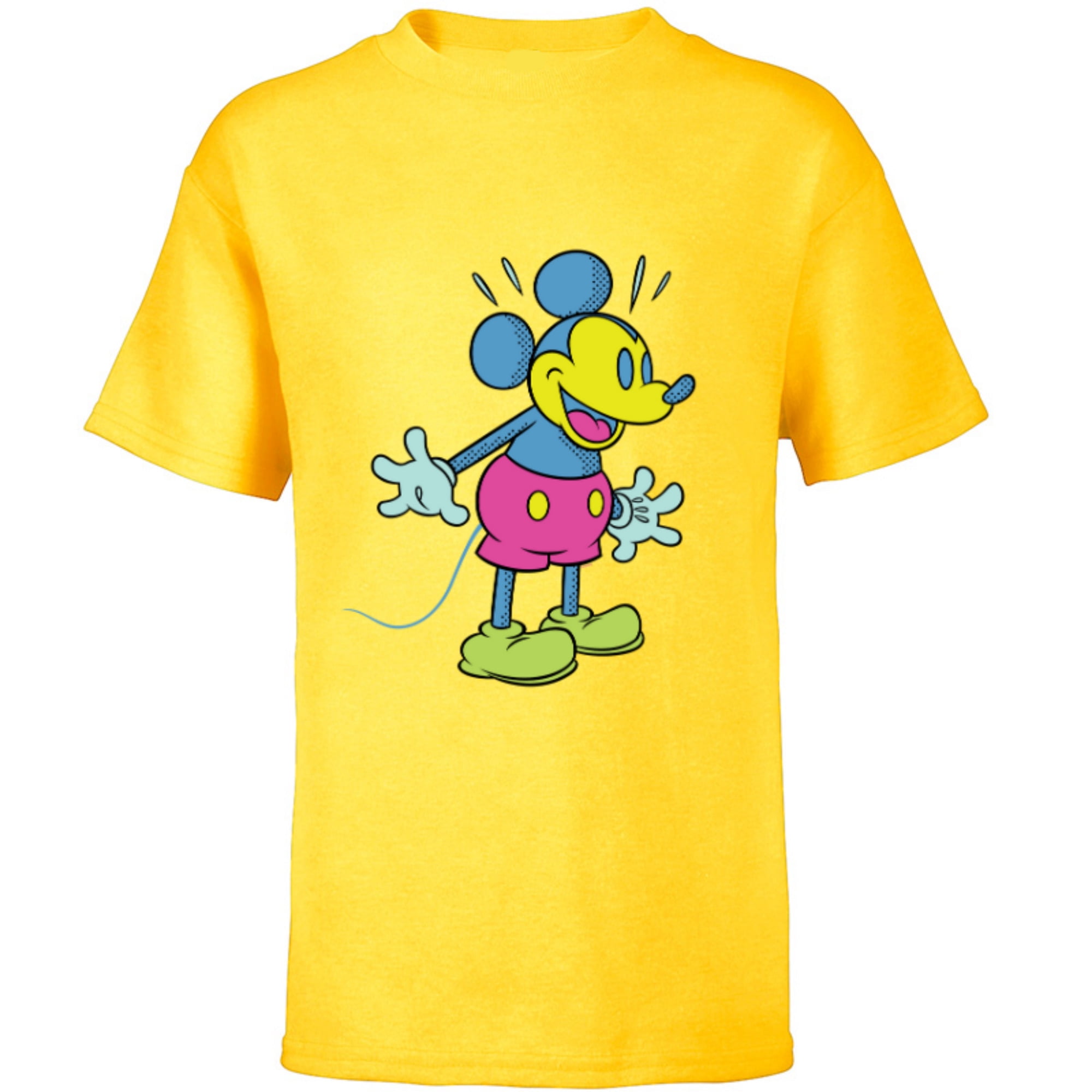 Disney Mickey Mouse Happy Surprise Retro Pop Art - Short Sleeve T-Shirt ...