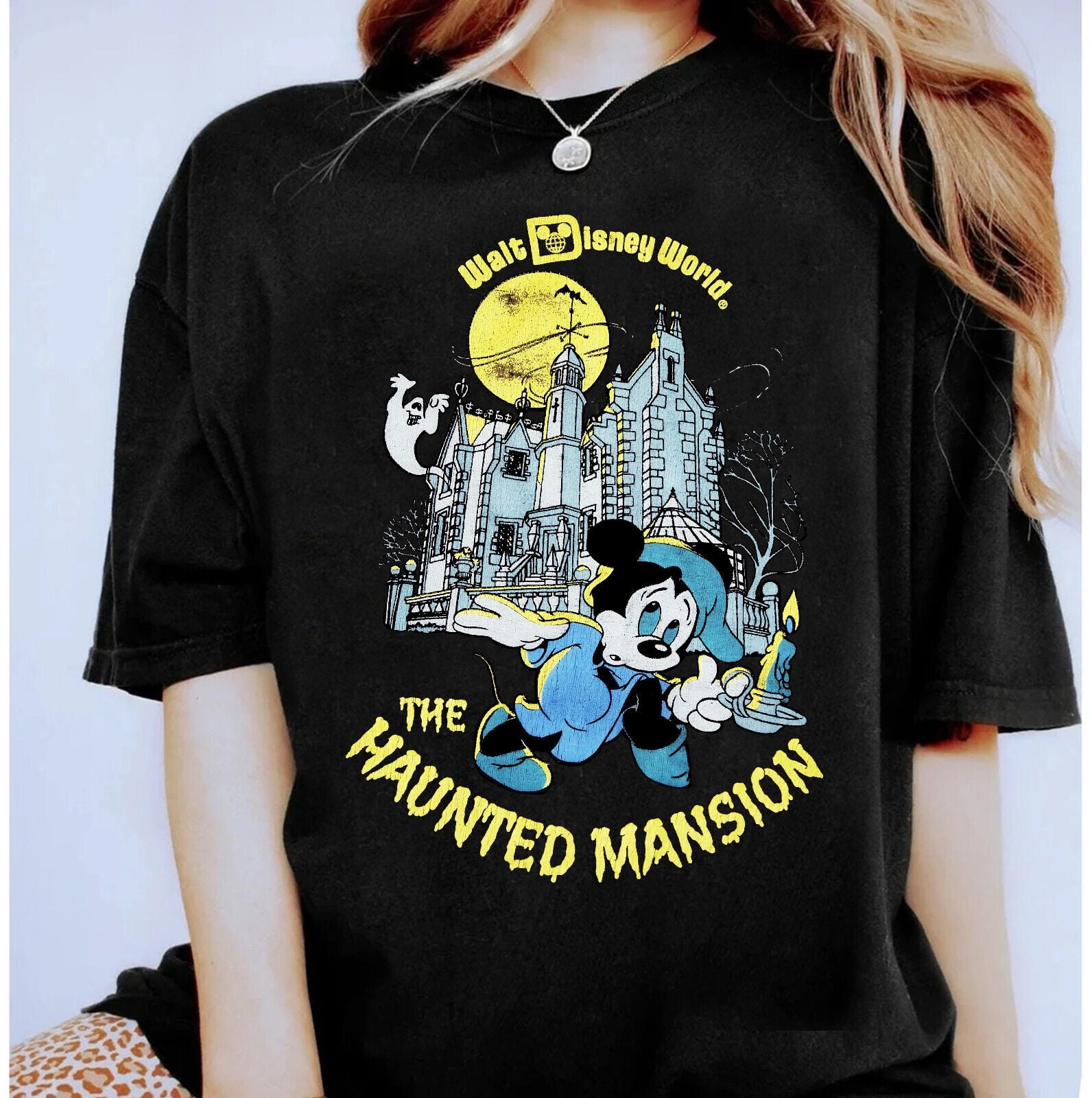 Disney Mickey Mouse Haunted Mansion Hitchhiking Ghosts Unisex Shirt ...