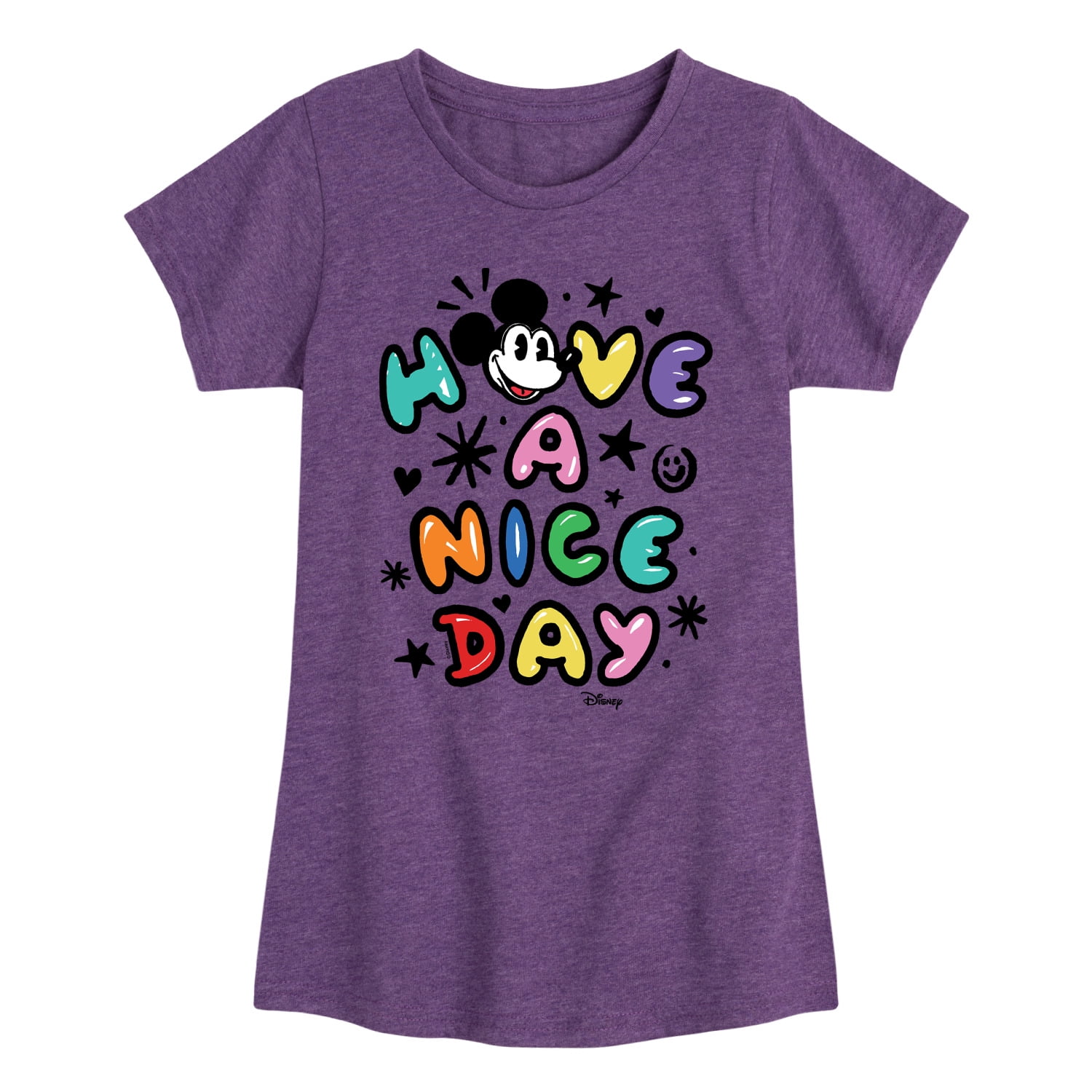 Disney - Mickey Mouse - Have A Nice Day - Toddler & Youth Girls Short ...
