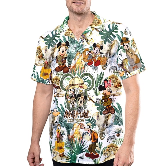 Disney Mickey Mouse Hawaiian Shirt, Animal Kingdom Minnie Mouse, Donald ...