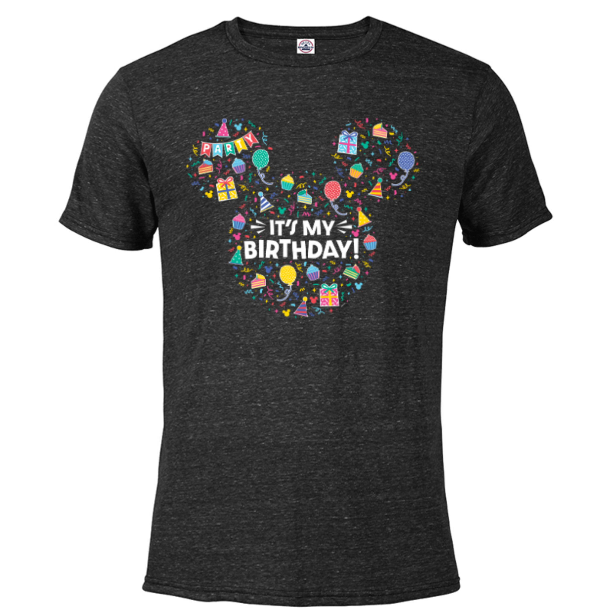 Disney Mickey Mouse Head Ears Icon Fill It’s My Birthday - Short Sleeve ...