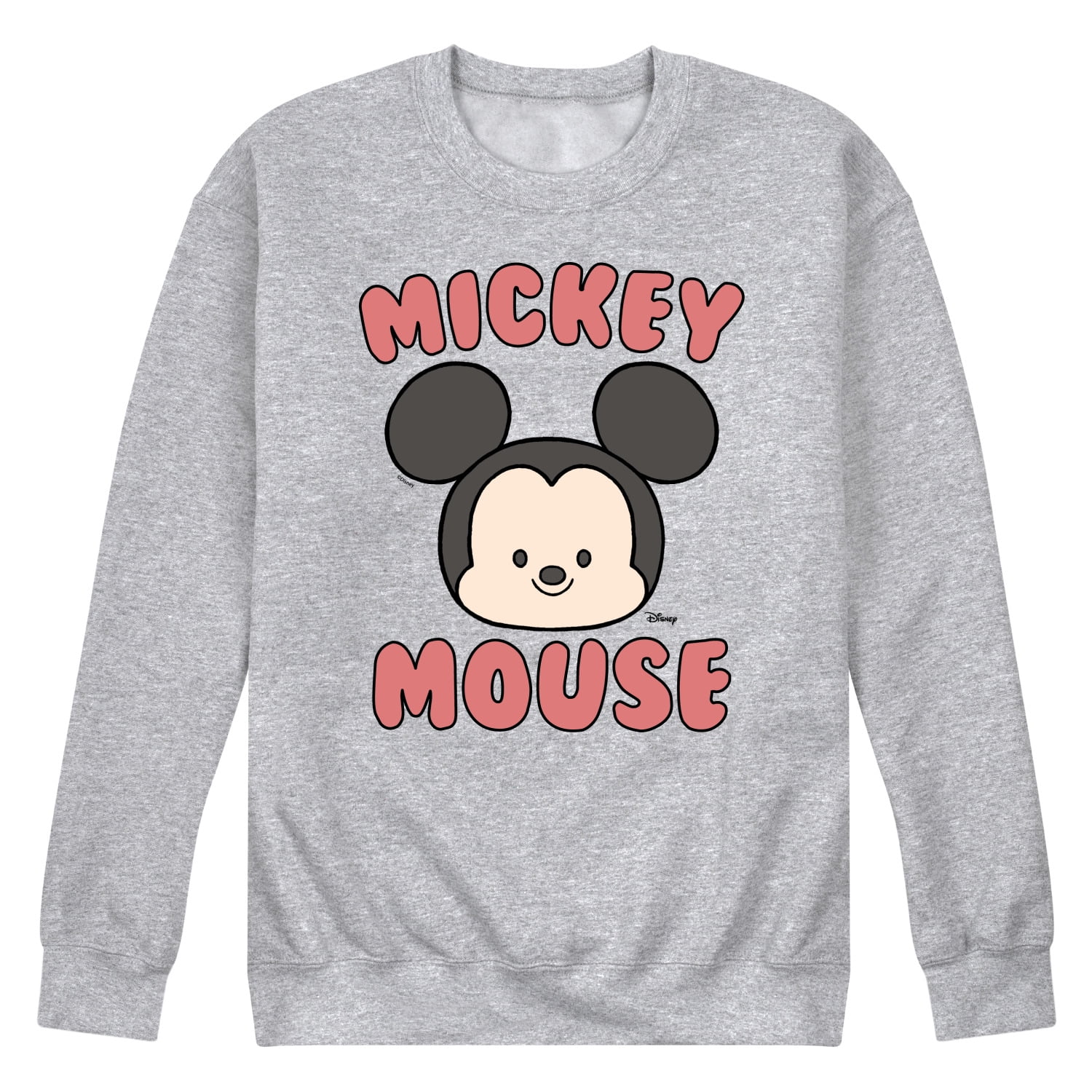 Disney - Mickey Mouse Head - Men's Crew Neck Fleece Pullover - Walmart.com