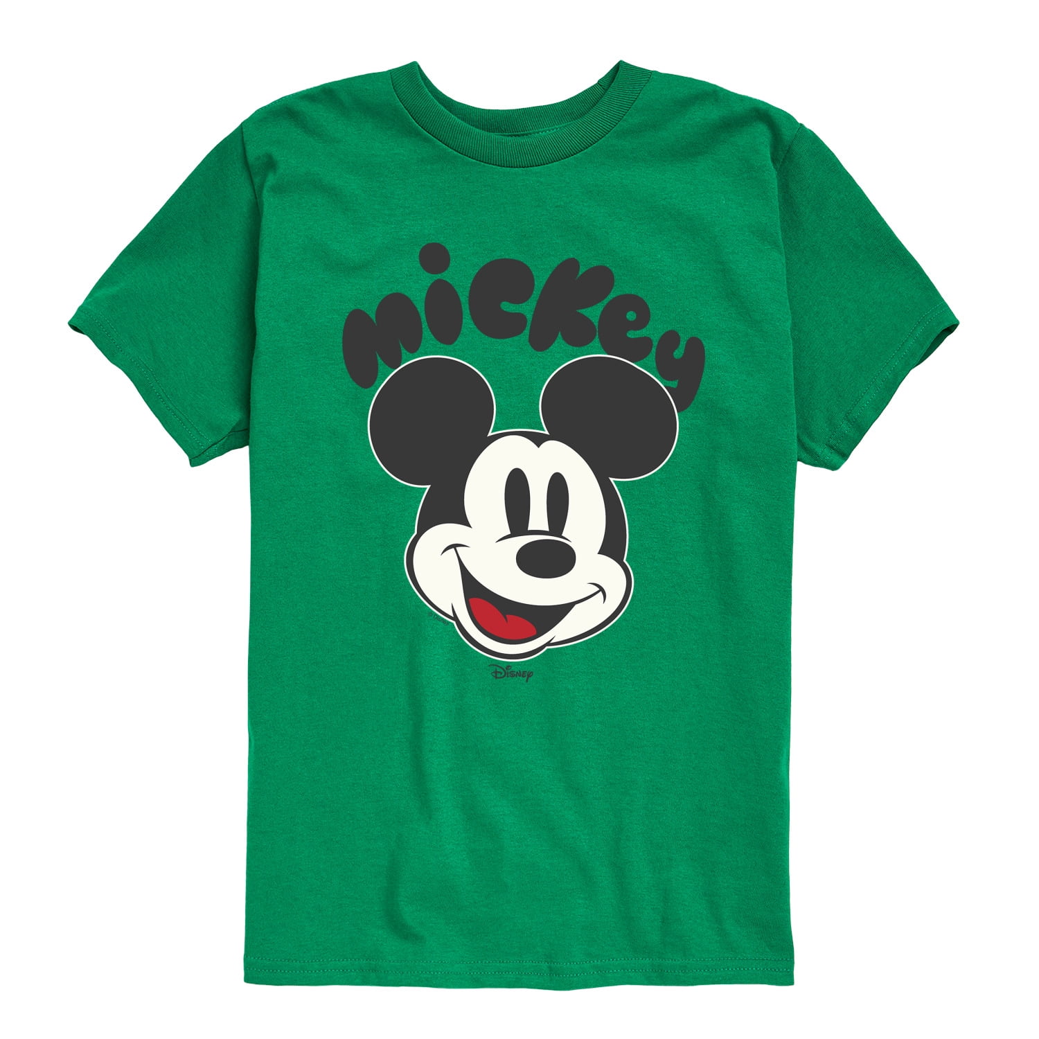 Disney - Mickey Mouse Head - Youth Boys Short Sleeve Graphic T-Shirt ...