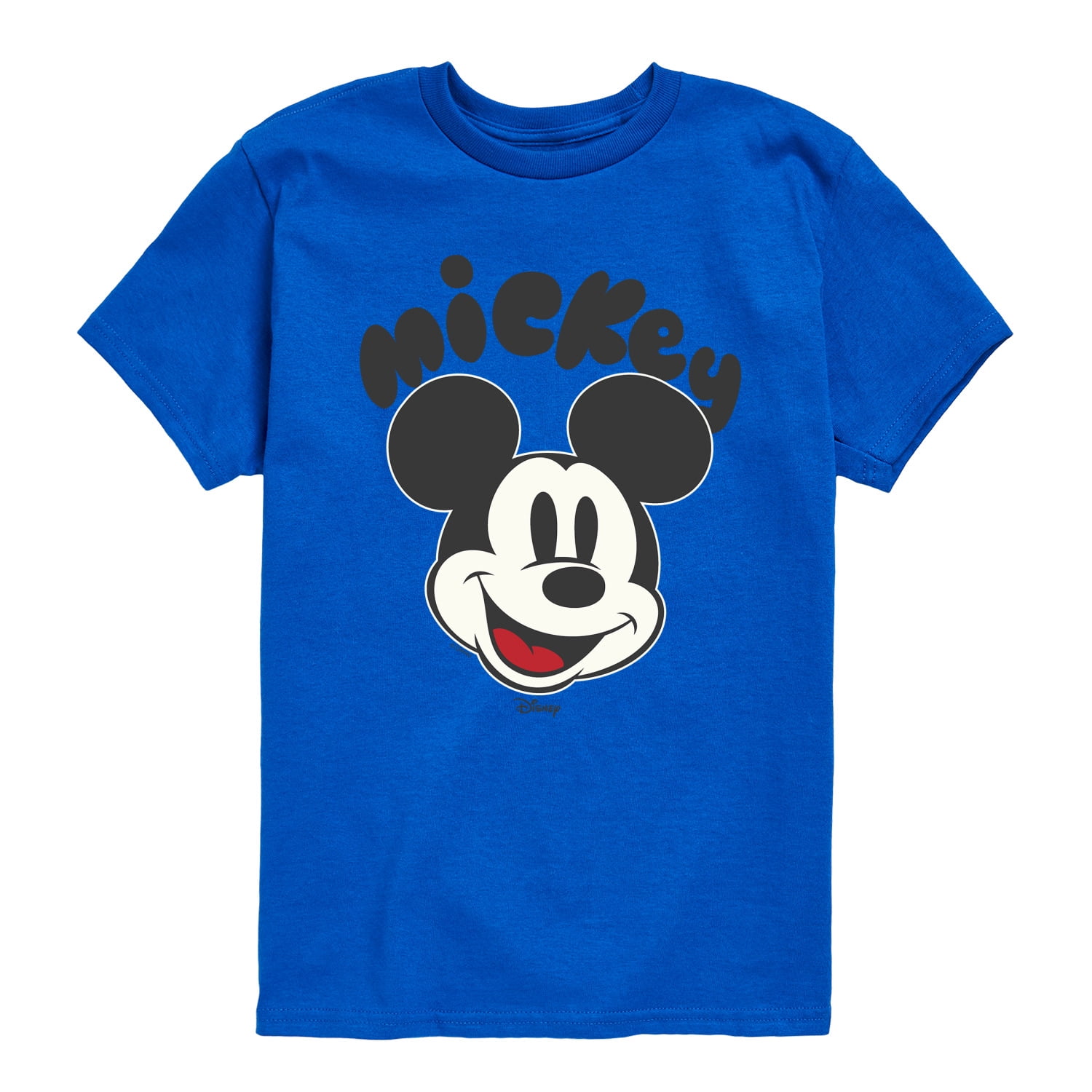 Disney - Mickey Mouse Head - Youth Boys Short Sleeve Graphic T-Shirt ...