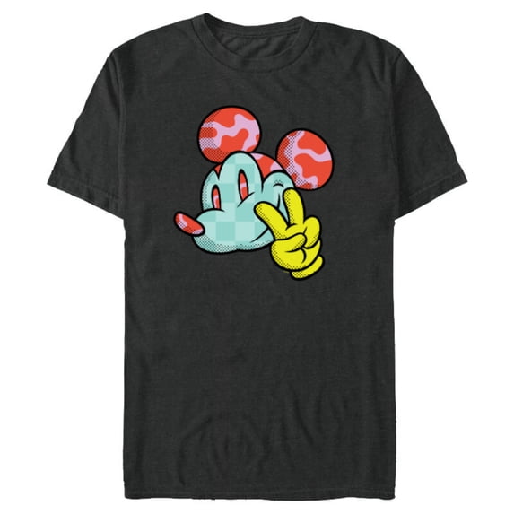 Disney Mickey Mouse Head and Hand Retro Pop Art - Short Sleeve Blended ...