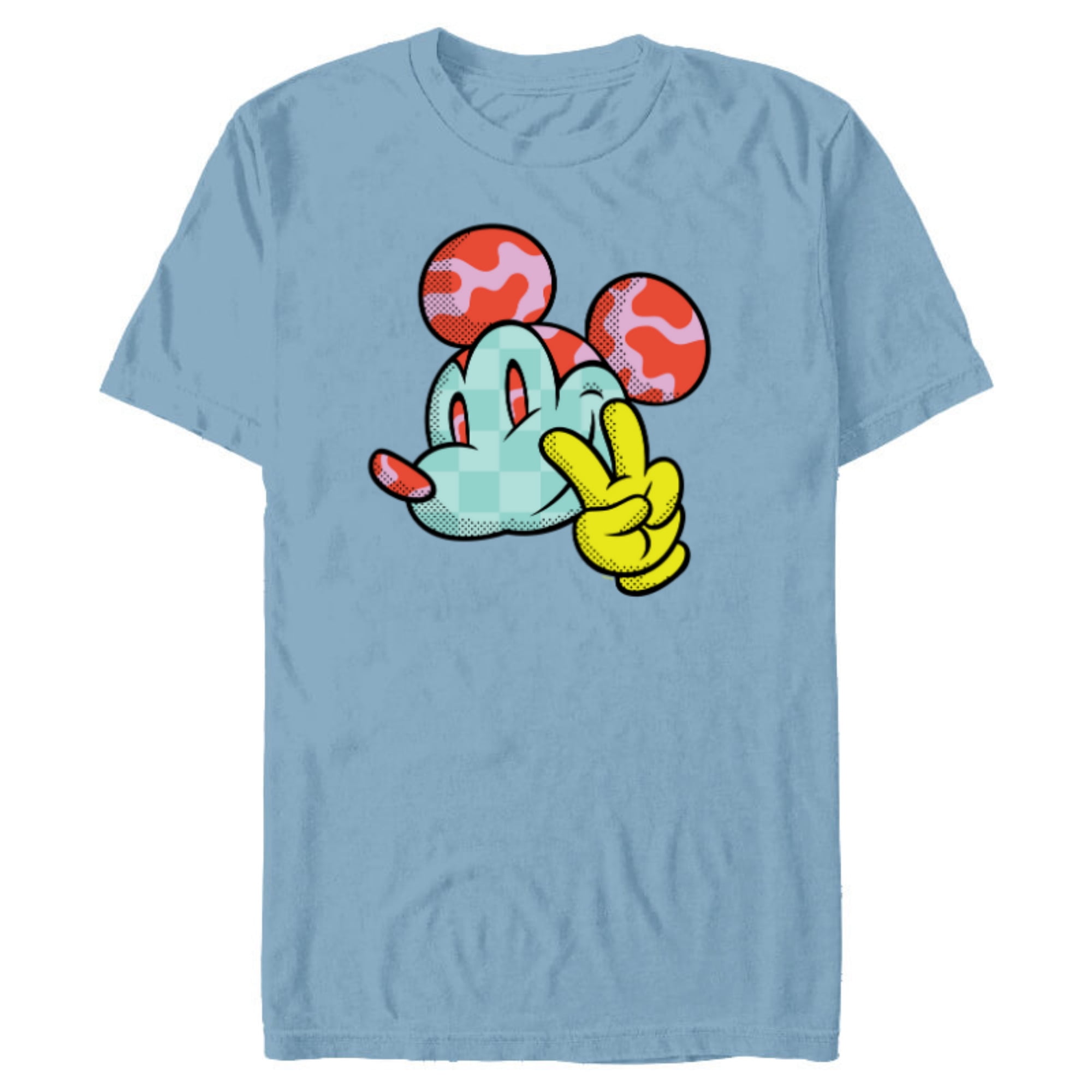 Disney Mickey Mouse Head and Hand Retro Pop Art - Short Sleeve Blended ...