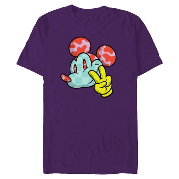 Disney Mickey Mouse Head and Hand Retro Pop Art - Short Sleeve Blended ...
