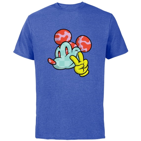 Disney Mickey Mouse Head and Hand Retro Pop Art - Short Sleeve Cotton T ...