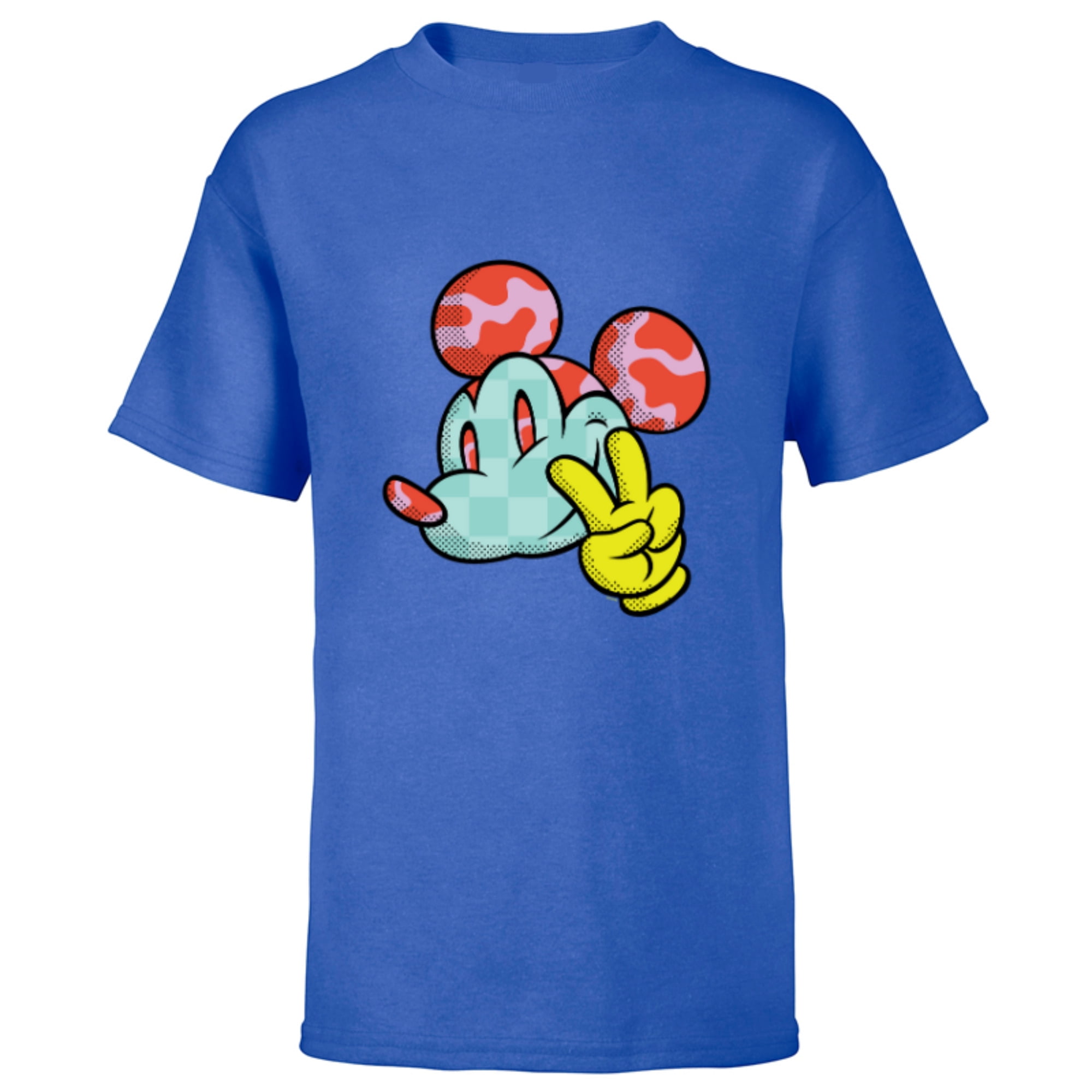 Disney Mickey Mouse Head and Hand Retro Pop Art - Short Sleeve T-Shirt ...