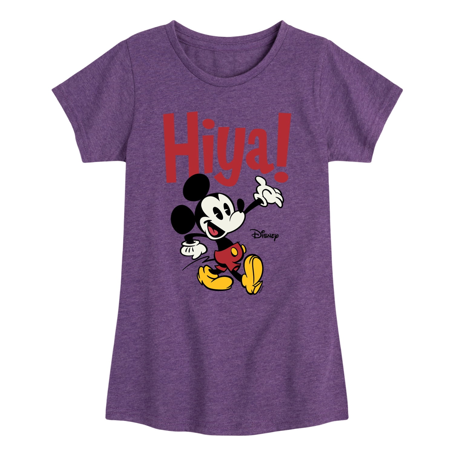 Disney - Mickey Mouse - Hiya! - Toddler & Youth Girls Short Sleeve ...