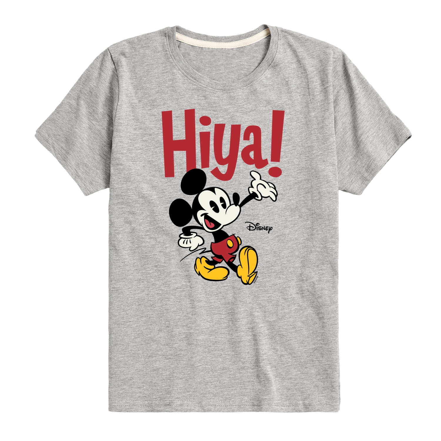 Disney - Mickey Mouse - Hiya! - Youth Short Sleeve Graphic T-Shirt ...