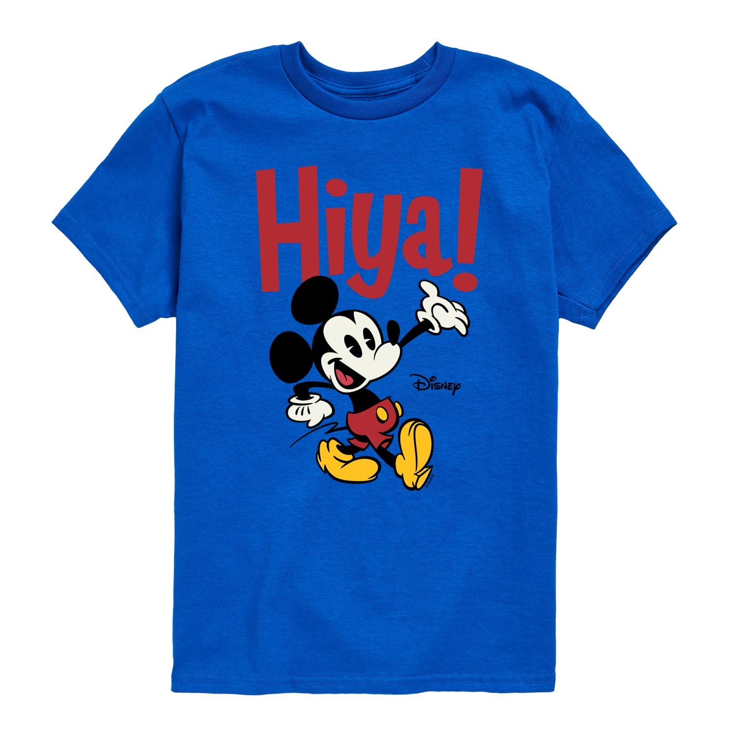 Disney - Mickey Mouse - Hiya! - Youth Short Sleeve Graphic T-Shirt ...