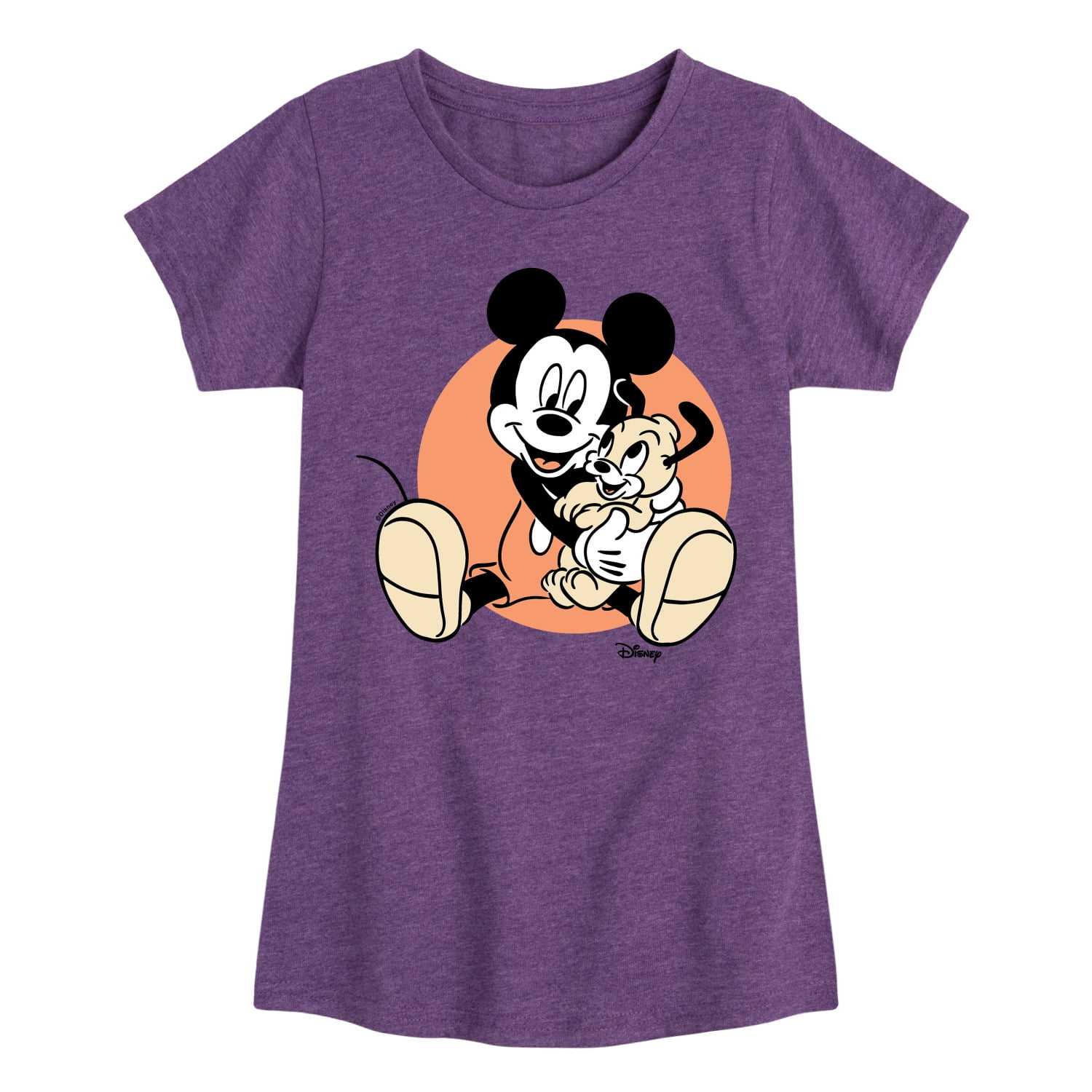 Disney - Mickey Mouse Hugs His Puppy - Toddler & Youth Girls Short ...