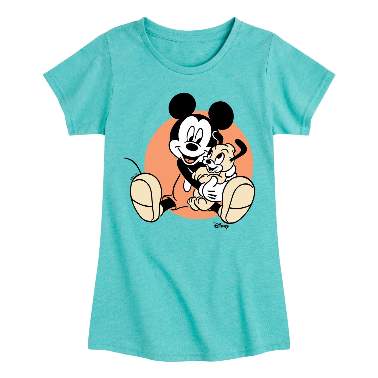 Disney - Mickey Mouse Hugs His Puppy - Toddler & Youth Girls Short ...